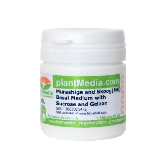 Murashige and Skoog (MS) Basal Medium with Sucrose and Gelzan | bioWORLD
