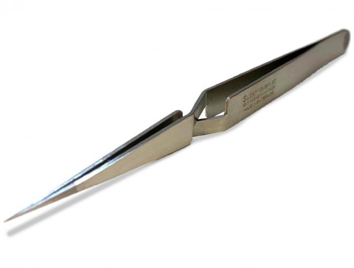 Tweezers, Slender Tip Fine Point, 115mm | bioWORLD